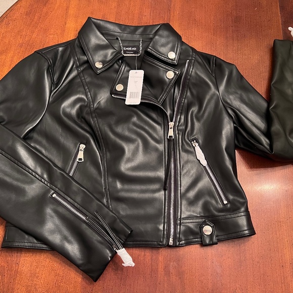 bebe | Jackets & Coats | Bebe Vegan Leather Moto Jacket | Poshmark